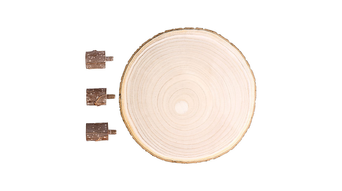 Caydo Wood Slices with Legs for Wedding & Party Decor