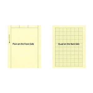 National Computation Pad, 5 x 5 Quad Ruling and Unruled, 8.5" x 11", 100 Sheets (42382)