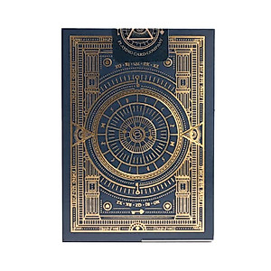 Bicycle Cypher Premium Black Playing Cards, Gold Foil, Encrypted Messages in Playing Cards, 1 Deck