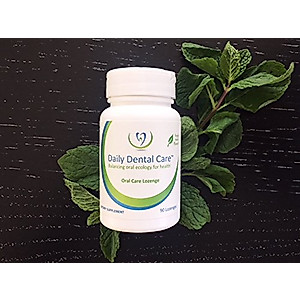 Daily Dental Care Fresh Mint Dental Mints - A Dental prebiotic Smart Mint - superpowering Good Oral Bacteria to Balance The Oral microbiome for Dental Health - 90ct