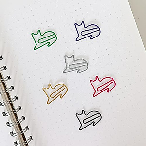 allydrew Paper Clips Bookmarks for Office Home School (Set of 50), Cats