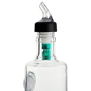 [1 PACK] Measured Liquor Bottle Pourers 0.5 oz (15 mL) - Collared Automatic Measured Bottle Pourer - No Cracks, No Leaks, Bar Spouts, Quick Shot, Spirit, Wine, Bar Cocktail Dispenser