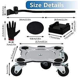 Furniture Movers with Wheels Set, Heavy Duty Furniture Dolly&Lifter Tool with 2000 lbs Load Capacity Easy Sliders Dolly for Moving Bed, Sofa, Tables, Refrigerators, Cabinet, Piano