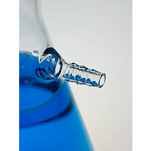 LUERFLEX 1000ML 32OZ Filtering Flasks Borosilicate Glass Conical Erlenmeyer Flask Pack of 1