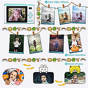 GIENEX Kids Selfie Camera, Christmas Birthday Gifts for Boys Age 3-9, HD Digital Video Cameras for Toddler, Portable Toy for 3 4 5 6 7 8 Year Old Boy with 32GB SD Card (Color : Pink)