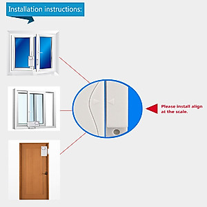 HENDUN Wireless Door Alarms When Opened with Remote, Door Security Sensor, Pool Alarm for Kids Safety, Sliding (2 Pack)