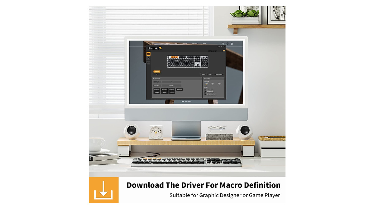 ProtoArc Mechanical K300 Keyboard & EM11 Mouse Combo