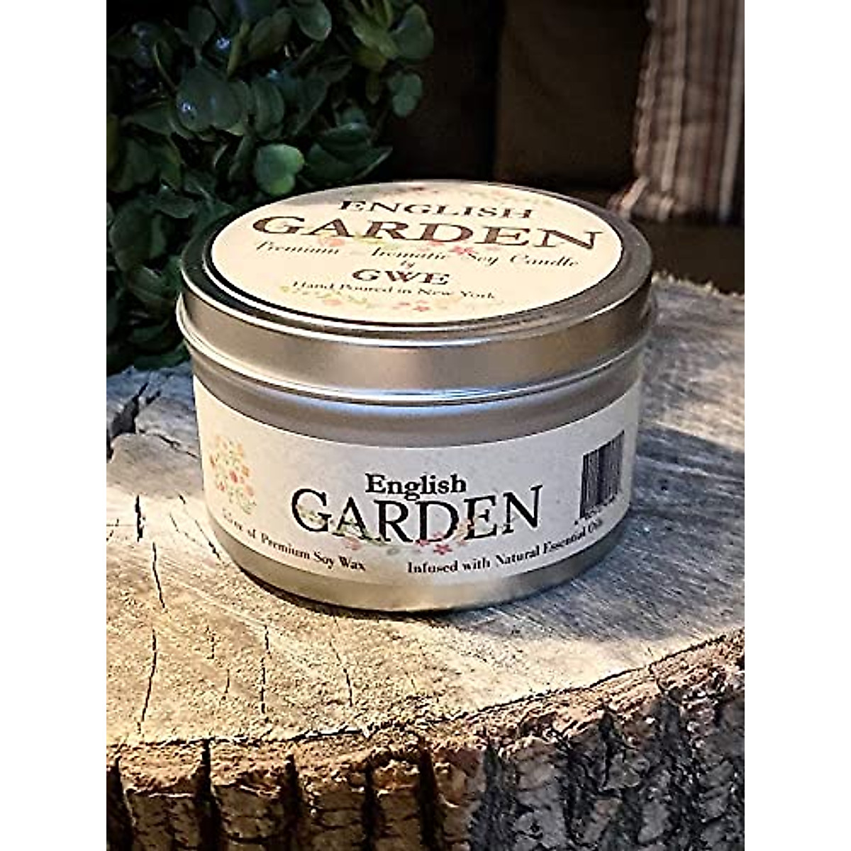 English Garden - Floral Aromatherapy Soy Candle for Stress Relief, Relaxation, Anxiety, Comfort & Sleep- Mixed Scents of Lilac, Rose & Jasmine-Soy Wax Infused w/Natural Oils, Made in The U.S.A.