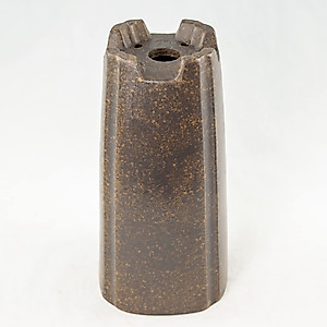 Square Gutonni Zisha Cascade Style Bonsai Pot and Orchid Planter with Mesh - 3.25"x 3.25"x 6.5"