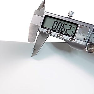 White Silicone Rubber Sheet, 60A Duro, 1/16 x 9 x 12 Inch, Food Grade, Made in the USA, No Adhesive Backing, High Temp Heavy Duty for Gaskets DIY Food Covers Lids Sealing Material Pads Oven Protection