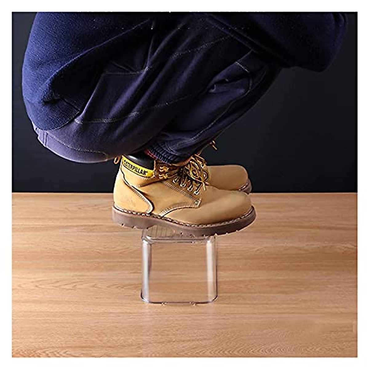 TIST Refrigerator Organizer Box with Lid, Clear Plastic Pantry Stackable Food Storage Box (Size : Small)