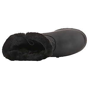 totes Women's Rikki Snow Boot, Black, 10 Wide