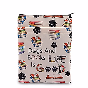 Dog Book Sleeve Book Lover Gift Dog Owner Gift Bookworm Book Protector Book Nerd Gift Pet Dog Mom Book Covers