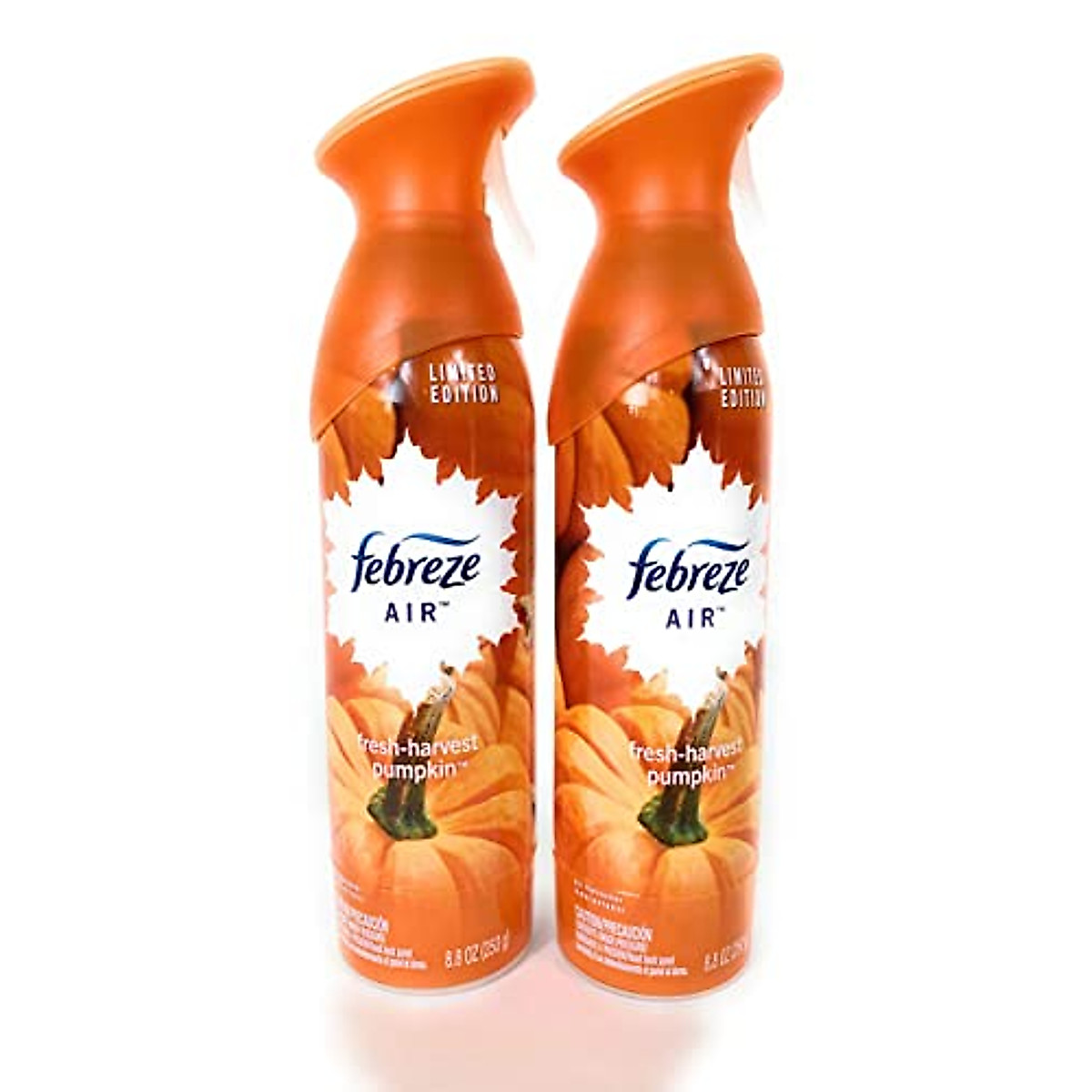 Febreze Air - Limited Edition - Fresh-Harvest Pumpkin - Twin Package - Net Wt. 8.8 OZ (250 g) Per Bottle - One (1) Package (2 Count Bottles)