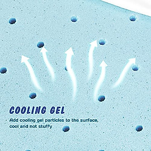 Premium Foam Crib Mattress, 2-Stage Hypoallergenic Toddler Mattress, CertiPUR-US Firm Support for Infant with Cooling Gel, Waterproof & Washable Removable Tencel Cover, 52x27.5x4.7