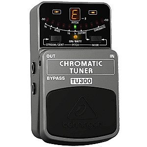 Behringer TU300 Chromatic Ultimate Guitar/Bass Tuner, Grey
