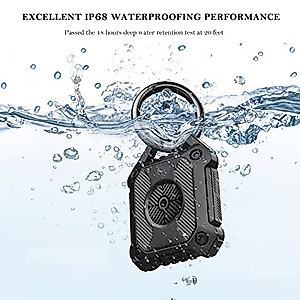 ONEJIE IP68 Waterproof Airtag Holder Case, Screw Full Cover Shock-Resistant Air Tag Key Ring, Anti-Theft Keychain Compatible with Apple Air Tag for Dog/Cat Collar, Luggage/Bag, Car Key (4 Packs)