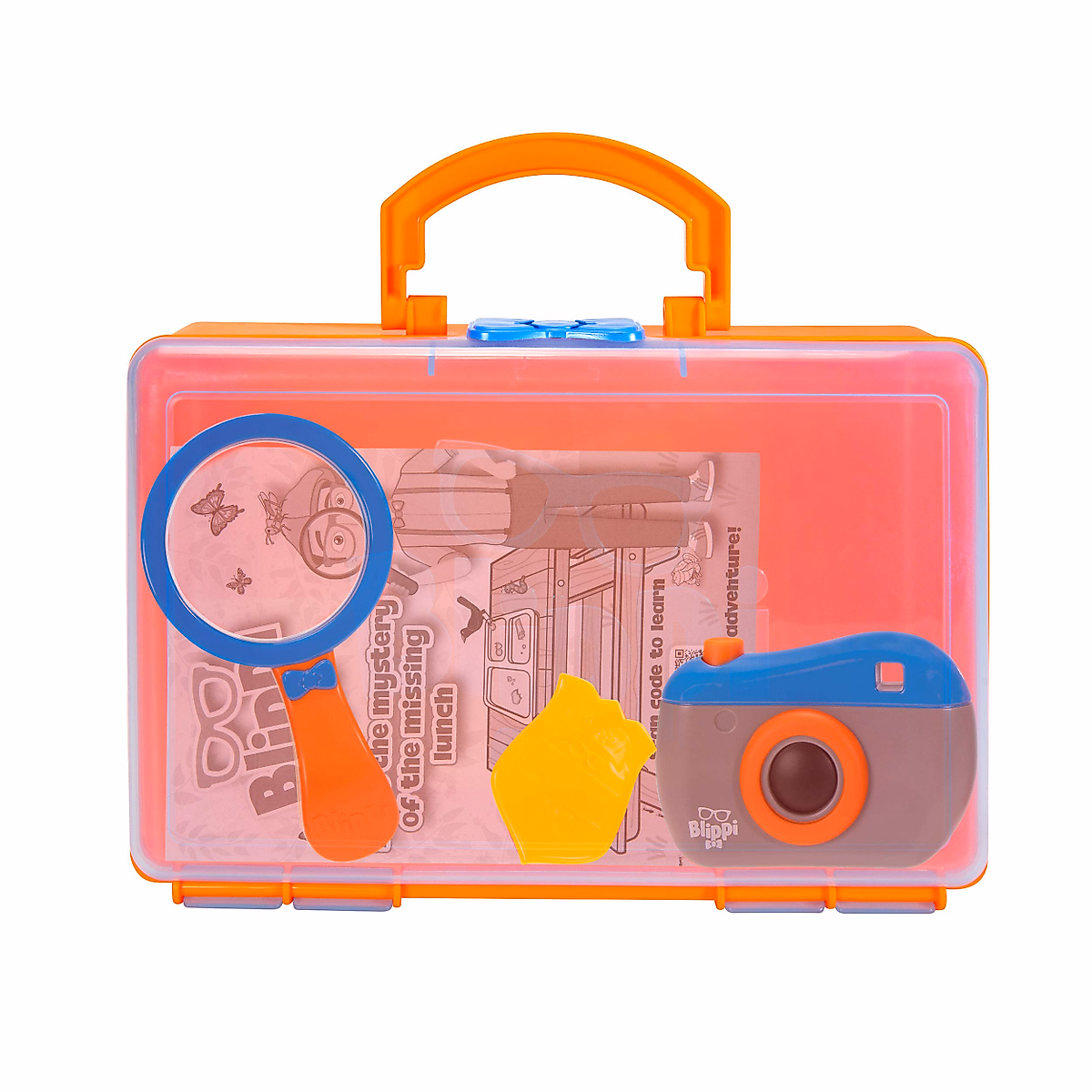 Blippi Detective Roleplay Set - Carry Case, Camera, Personalized Yellow Badge, Magnifying Glass, Activity Sheets for Ultimate Toddler and Young Child Mystery Adventure - Exclusive Content Included