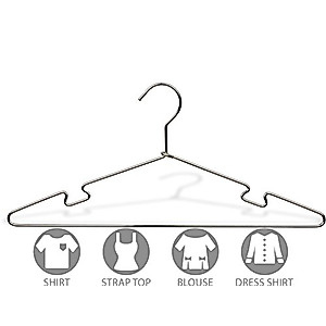 The Great American Hanger Company Notches Metal Top Hanger