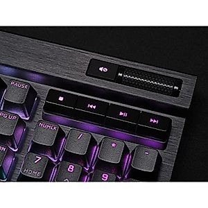 Corsair K70 RGB PRO Wired Mechanical Gaming Keyboard (Cherry MX RGB Red Switches: Linear and Fast, 8,000Hz Hyper-Polling, PBT Double-Shot PRO Keycaps, Soft-Touch Palm Rest) QWERTY, NA - Black