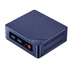 Beelink Mini S12 Pro Mini Pc Computers,16GB DDR4 500GB SSD with Inter 12th Generation Processors N100 4 Cores 3.4Ghz, 4K@60Hz Dual HDMI Output Wi-Fi6/BT 5.2.Support 2.5" HDD/SSD