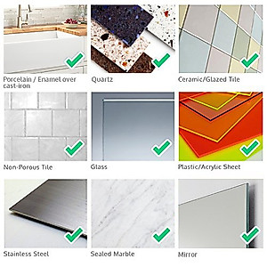 FECA FE-T3004 Drilling Push and Lock Vacumn Suction Cup Utility Tool Mop & Broom Holder, White