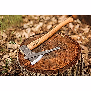 1844 Helko Werk Germany Dual Sided Axe Sharpening File - Axe Sharpener Metal File single-cut and cross-cut hand file (Compact File #22101)