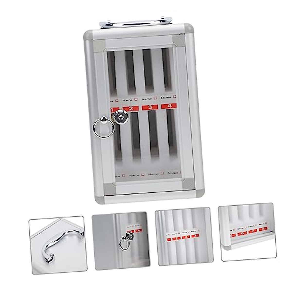 MAGICLULU Mobile Phone Safe Storage Cabinet with Lock Desk Speaker Smart Phone Cell Phone Cabinet Cell Block Phone Jail Fridge Locks Aluminum Alloy Frame, Fiberboard Phone Storage Box Locker