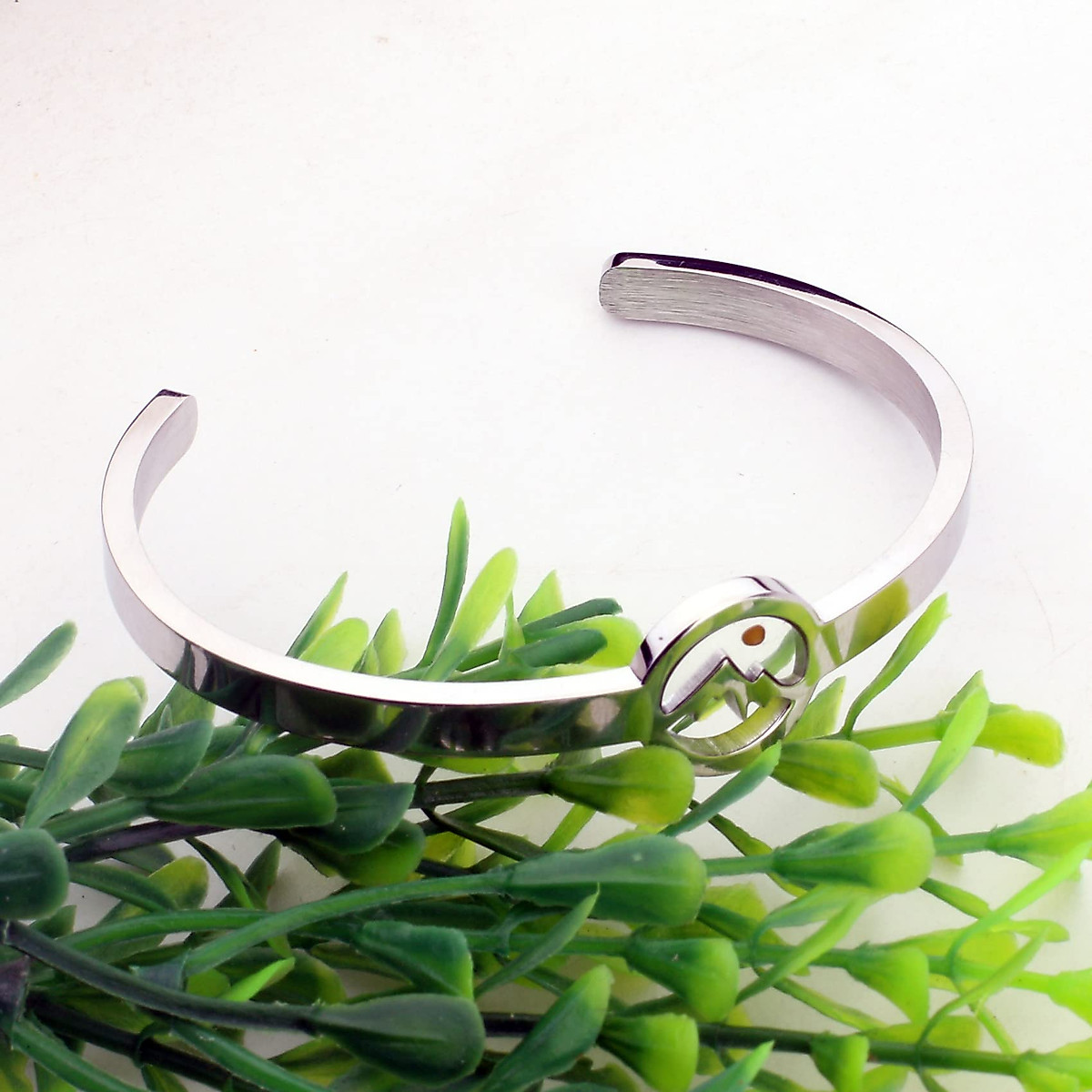 Matthew 17:20 Christian Gift Mustard Seed Jewelry Faith Can Move Mountains Bracelet (silver cuff)