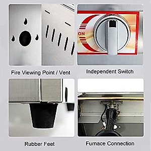 Commercial Deep Fryer,Countertop Fryer Deep,Dual Basket,Stainless Steel for Commercial And Home Use,Stalls,Fried Skewers,Restaurant,Supermarket,Fast Food Restaurant,Snack Bar