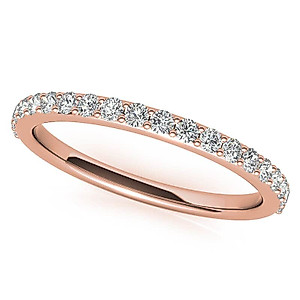 10K Solid Rose Gold Handmade Engagement Ring 3 CT Oval Cut Moissanite Diamond Solitaire Wedding/Bridal Ring for Womens/Her Propose Ring Set (5)