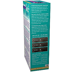 Just 5 Women's 5 Minute Permanent Hair Color with Conditioner, Grey Hair Coloring for Women - Darkest Brown