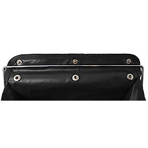 Foldable Shoe Cover Holder and Single Door Hanger with Designs on Front and Back - Please Use Shoe Covers (Black - 2 Pack)