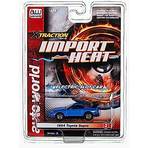 Auto World Xtraction 1994 Toyota Supra (Blue) HO Scale Slot Car