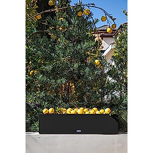 Veradek Block Series Window Box Planter - Rectangular Flower Pot for Indoor or Outdoor Window Sill/Balcony | All-Weather Use with Drainage Holes | Modern Décor for Succulents, Herbs, Small Plants