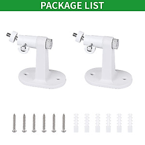wochel 2Pack Adjustable Security Wall Mount Bracket for Google Nest Cam Outdoor or Indoor, Battery, Perfect View Angle for Your Security Camera System - White