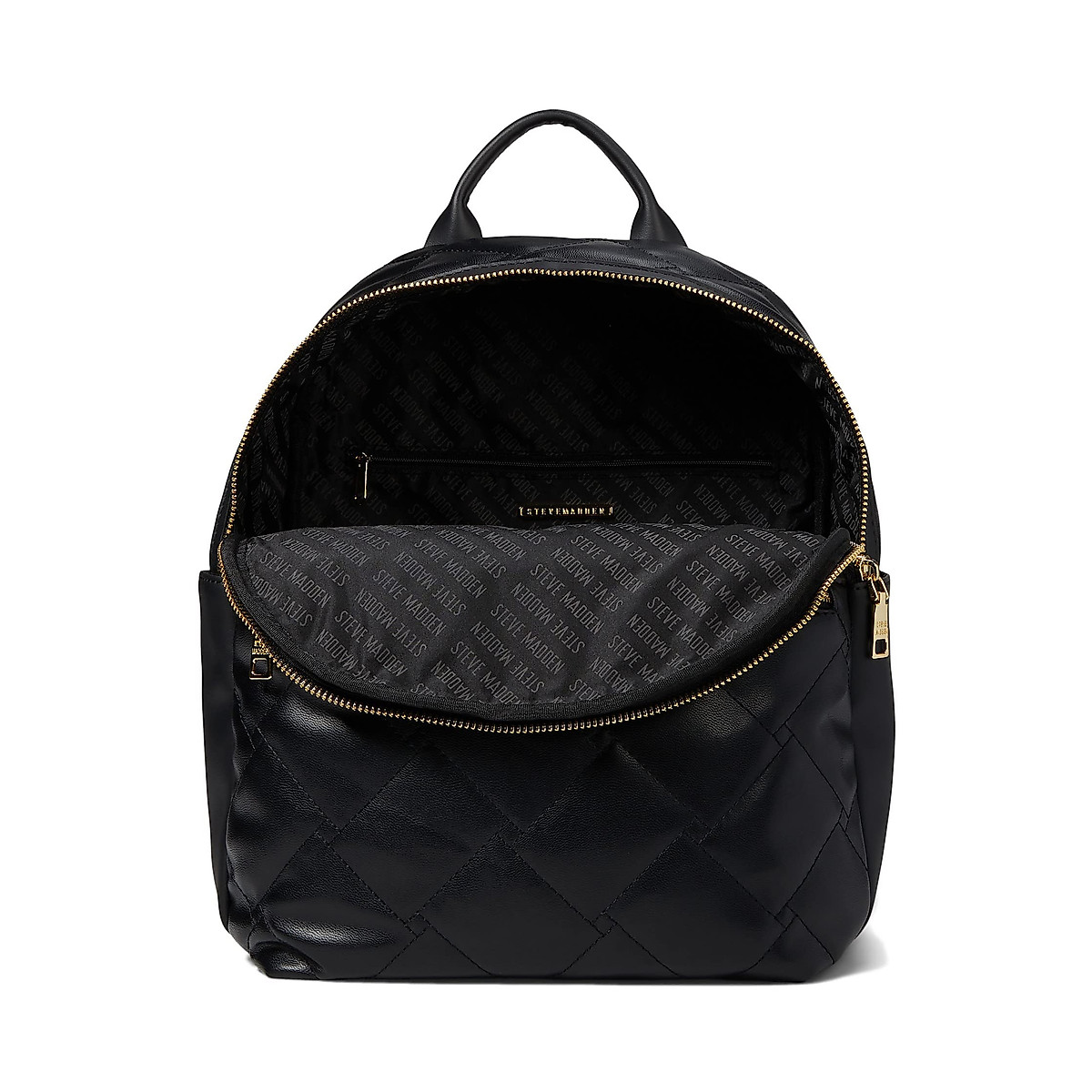 Steve Madden Trapper Quilted Backpack Black One Size
