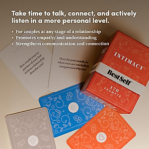 Couples Game Deck by BestSelf ― 150 Engaging Conversation Starters for Couples to Strengthen Their Relationship, Romance, Trust & Openness ― Best Couples Gifts and Couple Game