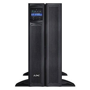 APC Network UPS, 3000VA Smart-UPS Sine Wave, Short Depth UPS with Extended Run Option, SMX3000HVT, Tower/4U Rack Convertible, Line-Interactive, 208V