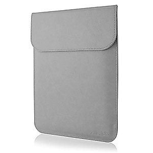 Allinside 13" Laptop Sleeve Compatible with MacBook Air 13 2018-2022 (M2 A2681 M1 A2337)/ MacBook Pro 13 2016-2022 (M2 A2686 M1 A2338 A2251 A2289 A2159), PU Leather Laptop Case, Gray