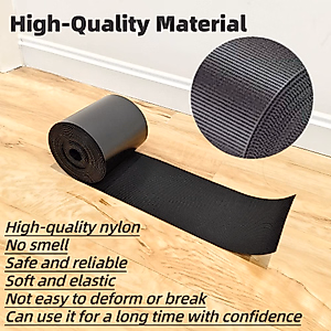 Benlynnx 32.8 Ft Under Couch Blocker for Toy/Pet (Large Width 4.3 Inch), Adjustable Under Sofa Blocker to Avoid Things Sliding Under Furniture (Include 2.4 Ft Adhesive Mounting Strap)