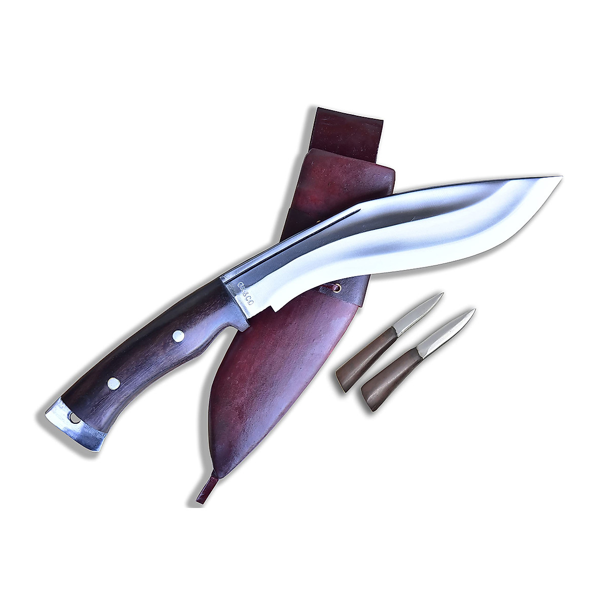 GK&CO. Kukri House Genuine - 8" AEOF Afghan Official Issued Genuine Kukri/Khukuri Knives Red Sheath GK&CO.Kukri In Nepal