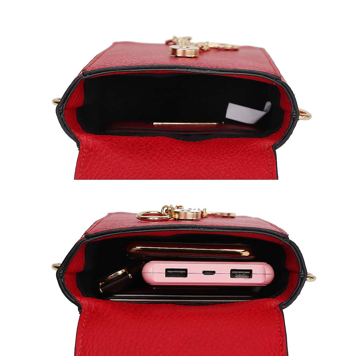 MKF Collection Small Crossbody Cell Phone Purse for Women Card Slots – PU Leather Cellphone Bag Fashion Case Shoulder Strap Iona