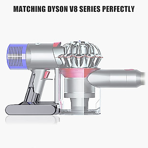 Dyson V8 Battery Replacement 21.6V 6.0Ah Compatible with Animal, Motorhead, Fluffy, SV10 - Carbon Fiber Vacuum Cleaner - 2 Filters and 3 Screws Included