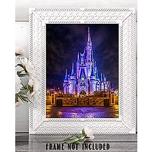 Cinderella's Castle - 11x14 Unframed Art Print - Great Home and Nursery Walt Disney World Wall Art Magic Kingdom Room Decor or Gift Under $15 for WDW Fans