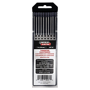 Lincoln Electric WX Multi-Oxide Tungsten Electrode, 3/32” x 7”, KP4723-332