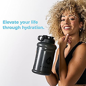 HydroJug Half Gallon Water Bottle 73oz - Refillable, Reusable Jug With Carry Handle - Leakproof Guarantee - Great For On-The-Go Hydration - Dishwasher Safe, BPA Free