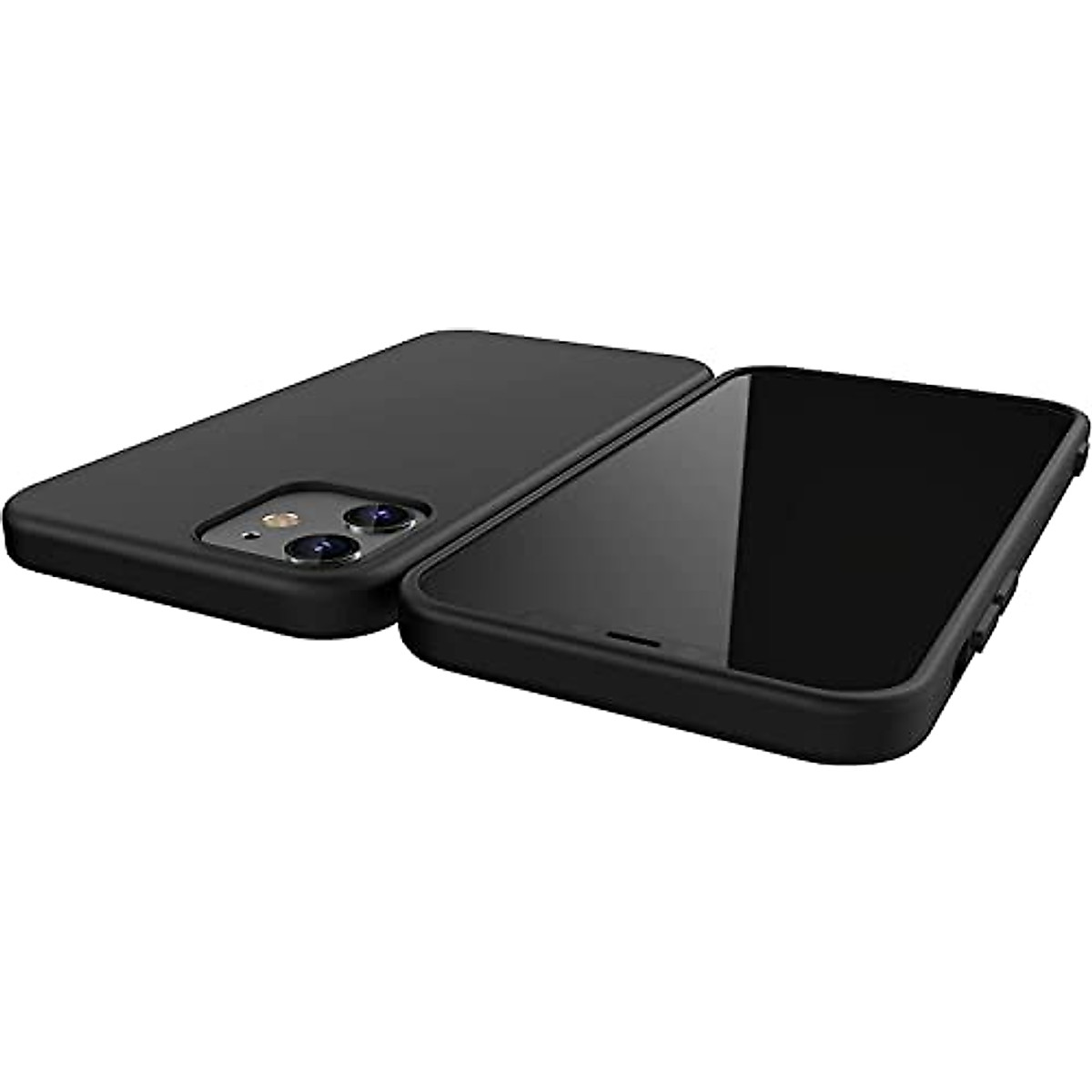 Moduro Minimalist Case for iPhone 13 Mini, Ultra Thin [1.5mm] Slim Fit Flexible Soft TPU Case (Black)