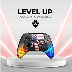 DreamController Miles Morales Spiderverse Custom X-box Controller Wireless compatible with X-box One/X-box Series X/S Proudly Customized in USA with Permanent HYDRO-DIP Printing(NOT JUST A SKIN)