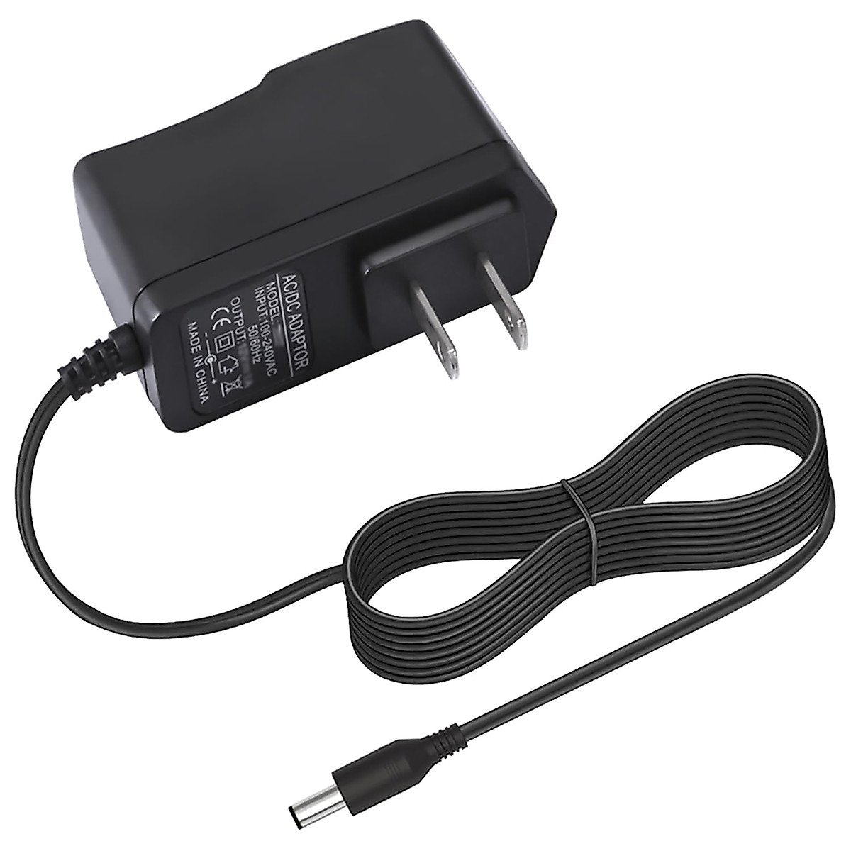 AC 12V 2A Power Supply Adapter Charger Cord for Yamaha PSR, YPG, YPT, DGX, DD, EZ and P Digital Piano and Portable Keyboard Series, Replacement PA-130 PA-130B Adapter -8.2FT